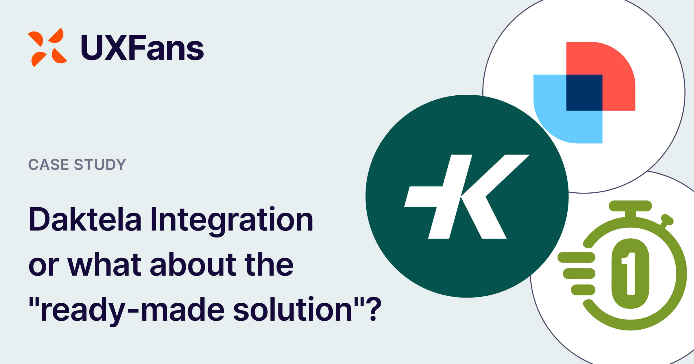 Case Study: Daktela integration | UX Fans